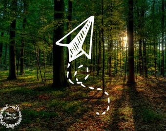 Paper Airplanes Wall Decal Custom Vinyl Art Stickers