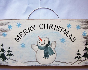 Snowman sign | Etsy