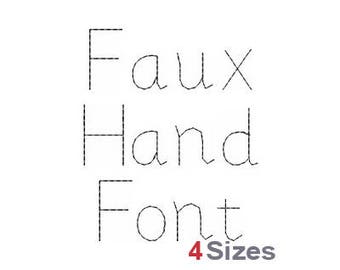 Hand stitch font | Etsy