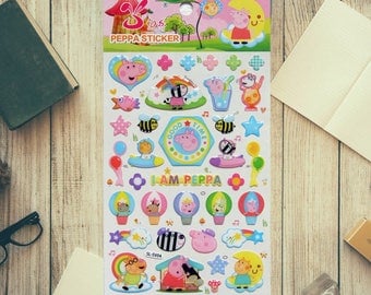 Peppa pig stickers | Etsy