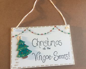 Christmas plaque | Etsy