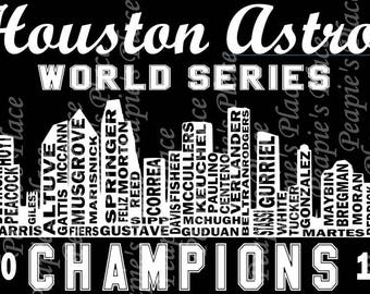 Houston astros decal | Etsy