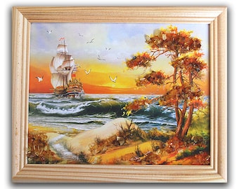 Amber painting | Etsy