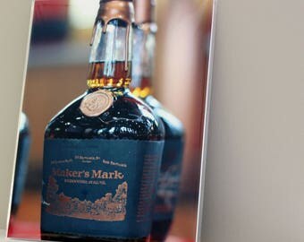 Makers Mark Inspired Oil Painting Print wall art decor man