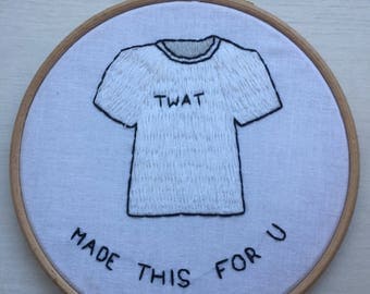 Swear embroidery | Etsy