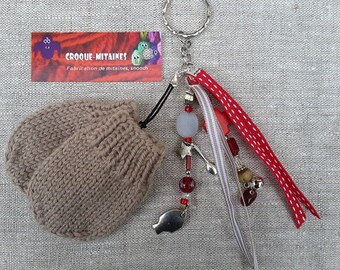 Crochet Gift Mittens Gloves Fox Unisex Animal Funny Chunky Boy