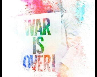 War is over poster | Etsy