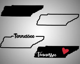 Tennessee outline | Etsy