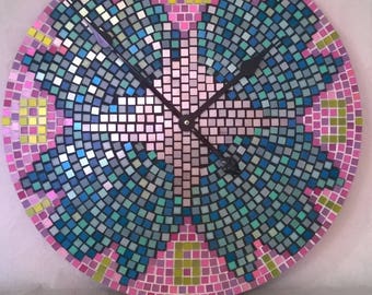 Mosaic clock | Etsy