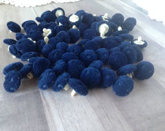 Blue fabric buttons | Etsy
