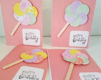 Lollipop card | Etsy