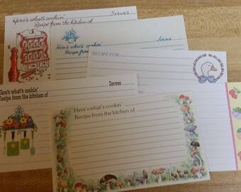 Vintage recipe cards | Etsy
