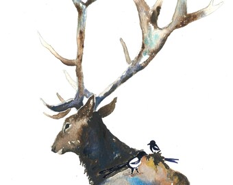 Bull Elk Vinyl Car Decal Indoor/Outdoor Hunting Sticker