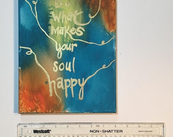 Inspirational Art Happy Soul 8.5x11 Print