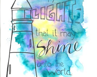 Lighthouse quote | Etsy