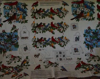 Cardinal fabric | Etsy