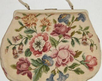 Vintage needlepoint | Etsy