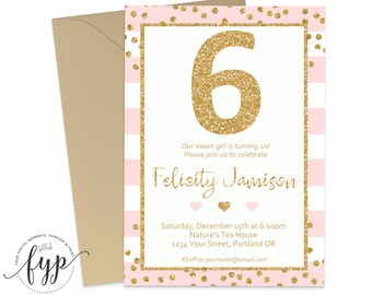 6th birthday invite | Etsy