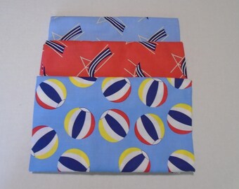 Beach theme fabric | Etsy