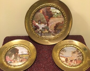 Vintage metal plate | Etsy