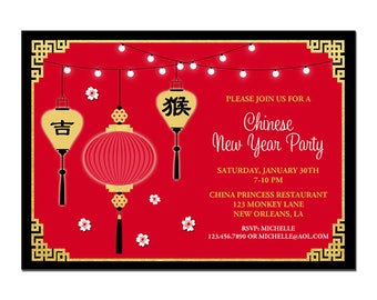 Chinese invitations | Etsy