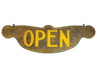 Vintage open sign | Etsy