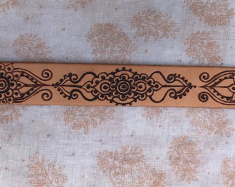 Leather pyrography | Etsy