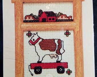 Cow cross stitch | Etsy