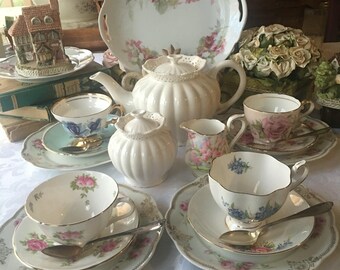 Cottage tea set | Etsy