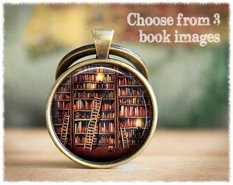 Book Keychain SMALL Book Keyring Personalized Keychain Book