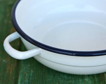White enamelware | Etsy