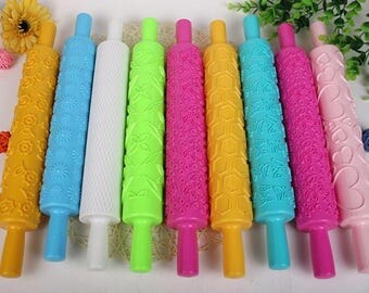 Embossed rolling pin | Etsy