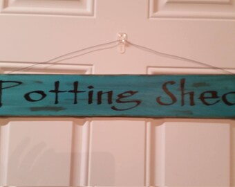Potting shed sign | Etsy