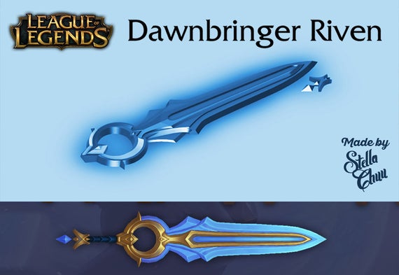 Dawnbringer Riven League of Legends 3D STL file for 3D