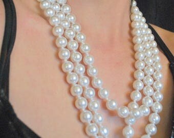 Flapper pearls | Etsy
