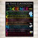 Science Classroom Rules Poster Science Class Decor Science