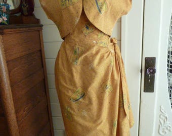 Vintage 1950s 1960s Hawaiian Sarong Sewing Pattern Simplicity