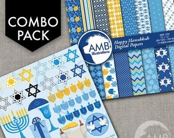 Cat card Happy Hanukkah Funny Cats Three Cats Dreidel