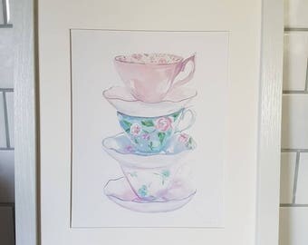 Teacup print | Etsy