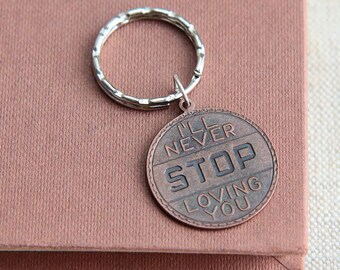 Quote keychain | Etsy