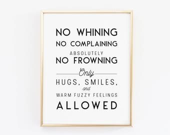 No whining | Etsy