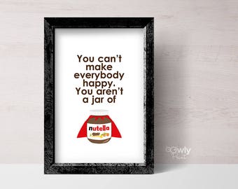 Nutella print | Etsy