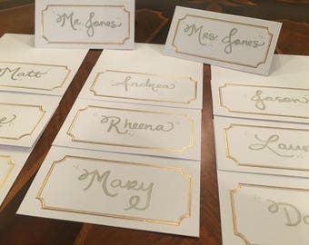 Dinner name tags | Etsy