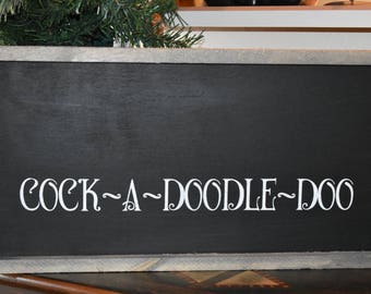 Cock a doodle doo | Etsy
