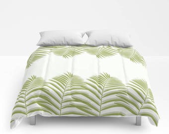 Palm leaf comforter | Etsy