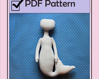 Doll body pattern | Etsy