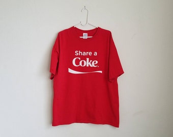 Vintage coke tee | Etsy