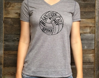 Volleyball t shirt | Etsy