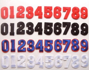 Iron on numbers | Etsy