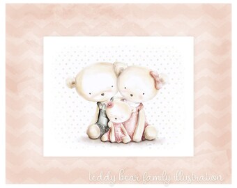 Teddy bear family | Etsy